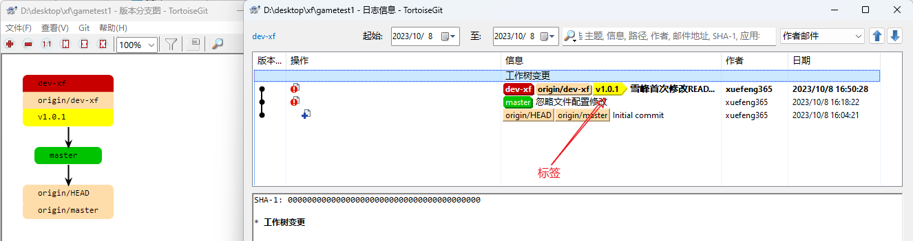 Git配置、小乌龟版本管理演示、Github高级用法 — xuefeng365笔记 v1.0 文档